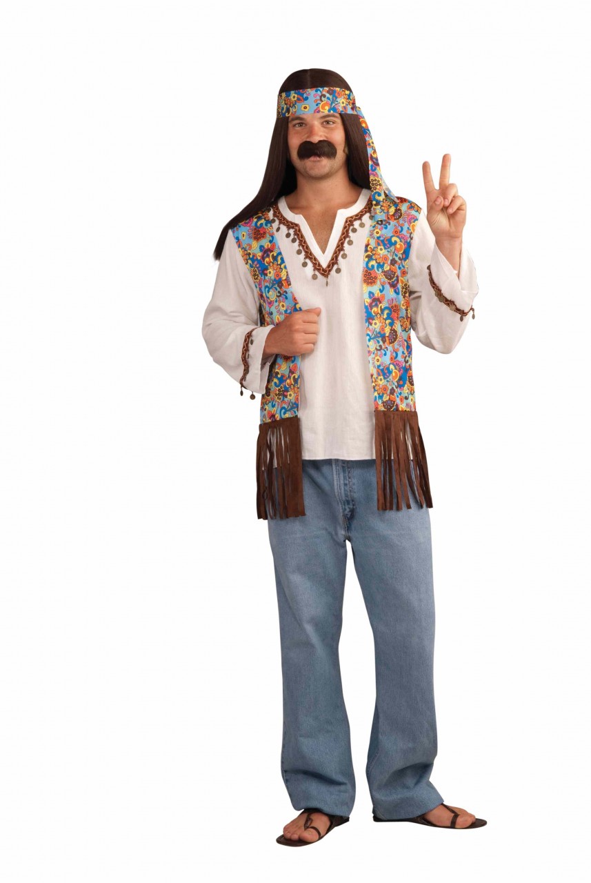 Men's Groovy Set Hippie Kit - Screamers Costumes