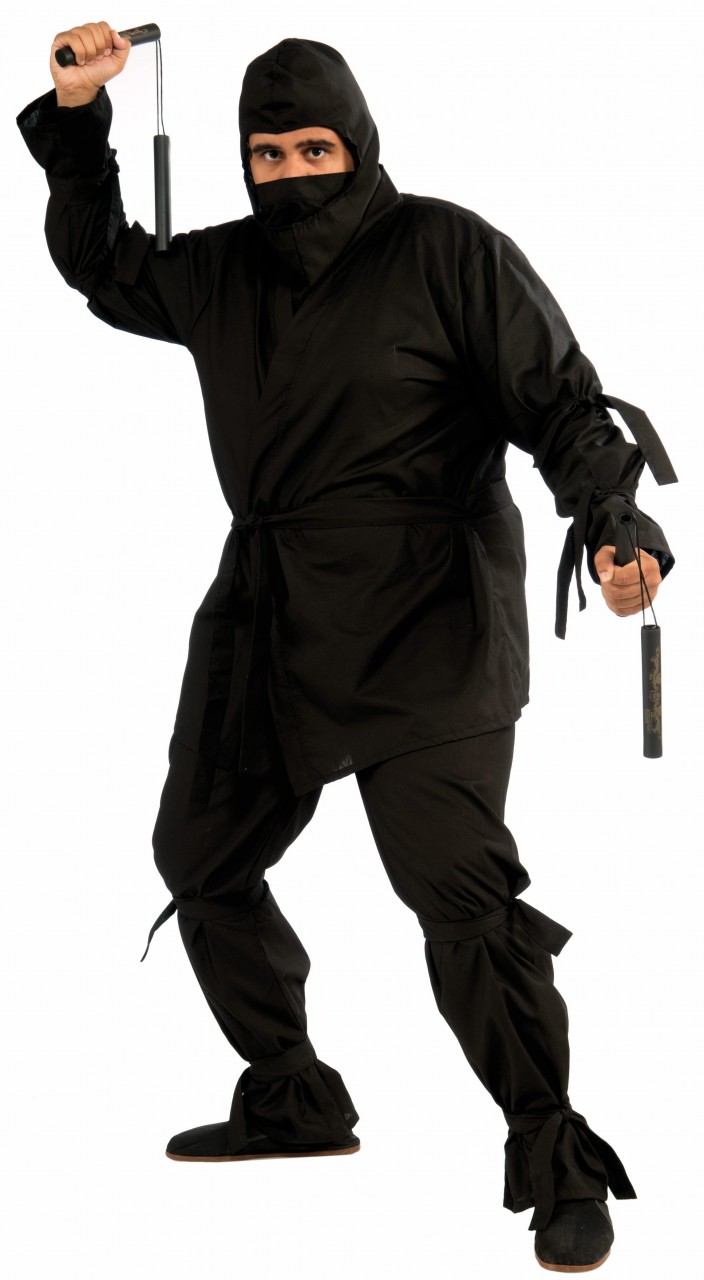 Deluxe Ninja Men's Plus Size Costume - Screamers Costumes