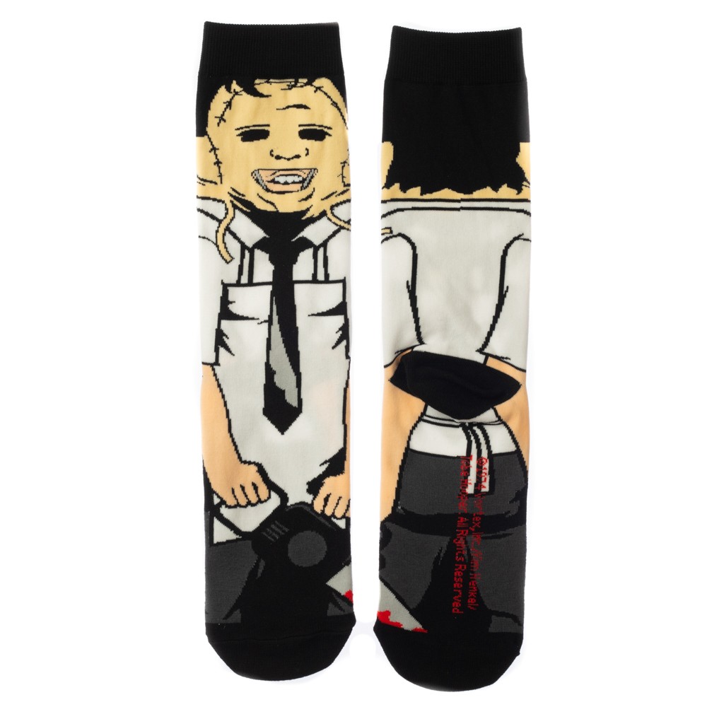 Texas Chainsaw Massacre Leatherface 360 Character Crew Socks ...