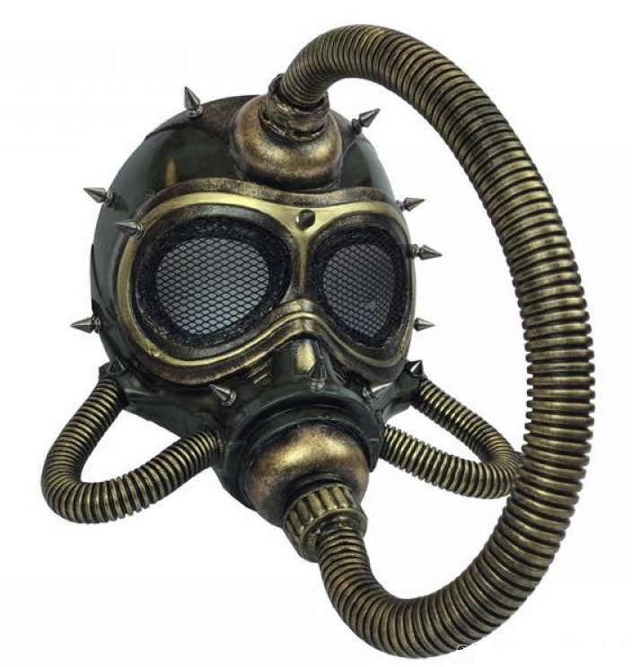 Steampunk Submarine Gas Mask - Green - Screamers Costumes