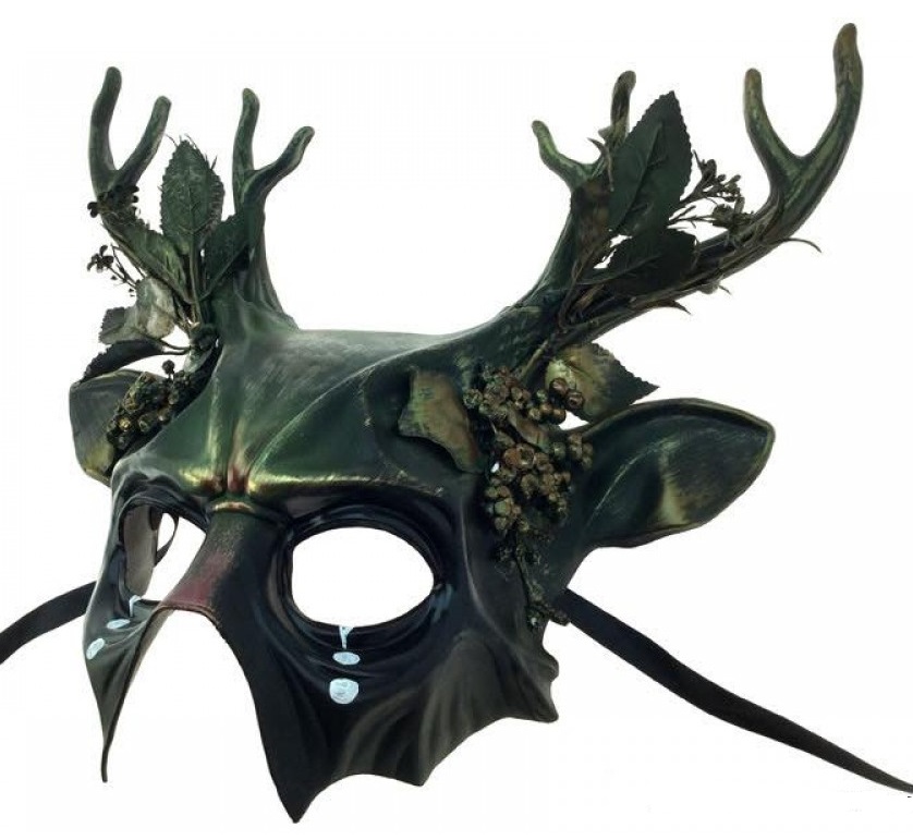 Men's Deluxe Forest Stag Masquerade Mask - Screamers Costumes