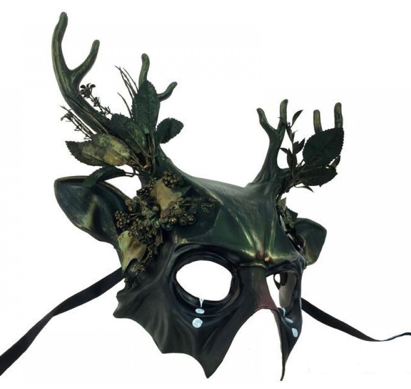 Men's Deluxe Forest Stag Masquerade Mask - Screamers Costumes
