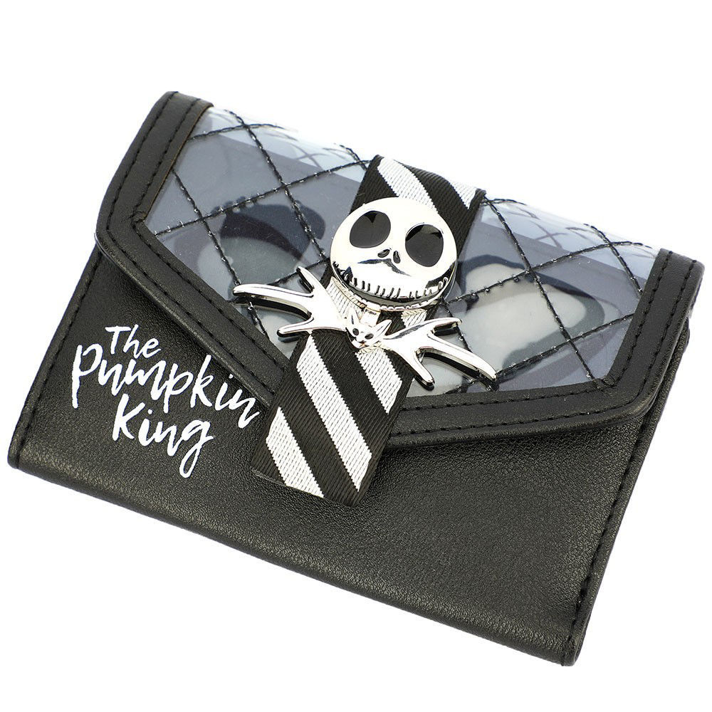 Nightmare Before Christmas Jack Metal Badge Bi-fold Wallet - Screamers ...