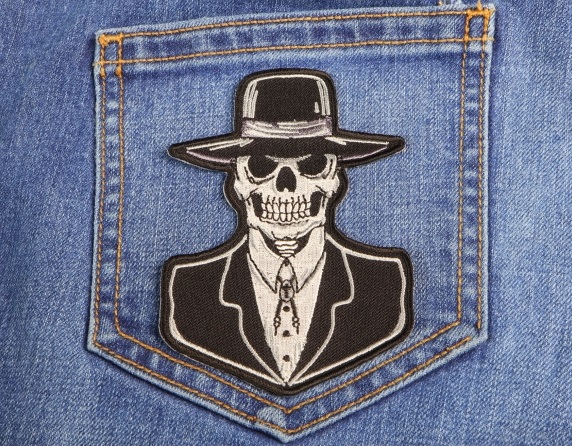 Preacher Skull Patch - Screamers Costumes