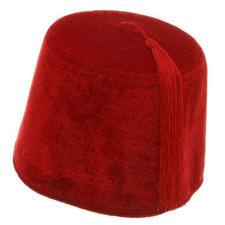 Velvet Red Fez Hat - Screamers Costumes