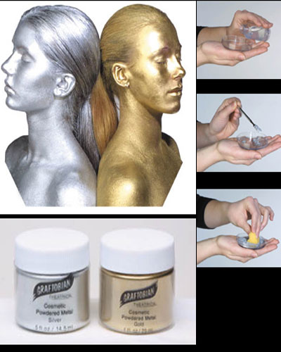Metal Mania Cosmetic Powdered Metals Kit - Screamers Costumes