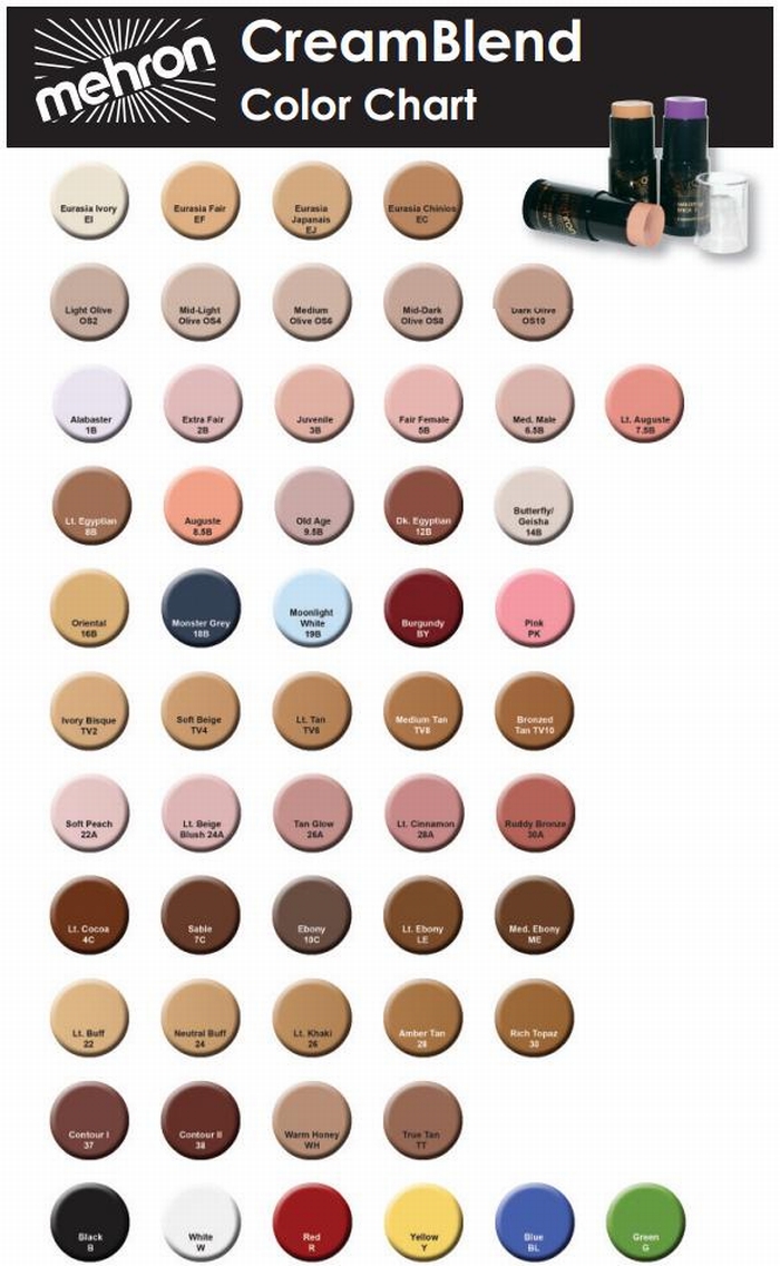 Mehron CreamBlend Stick Makeup - Screamers Costumes