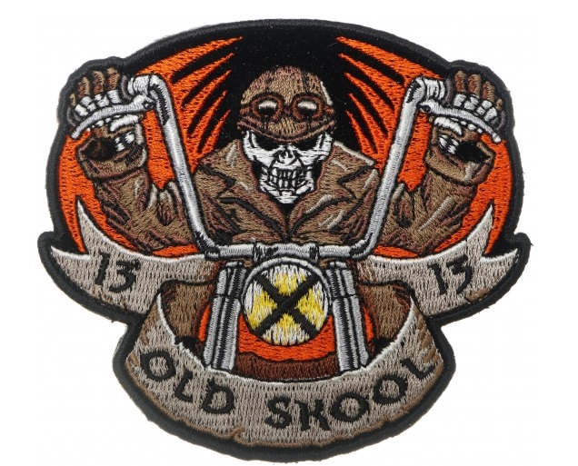 Old School Biker Patch - Screamers Costumes