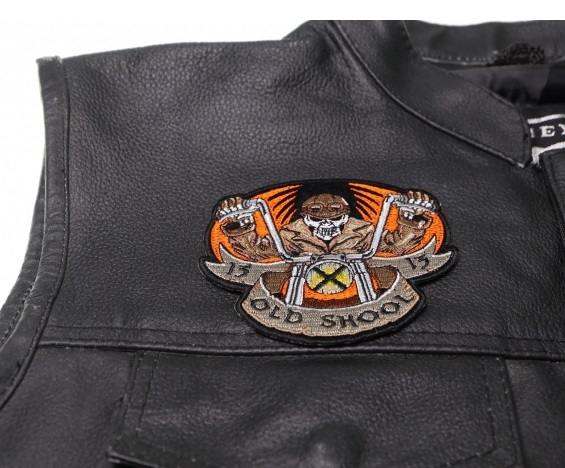 Old School Biker Patch - Screamers Costumes