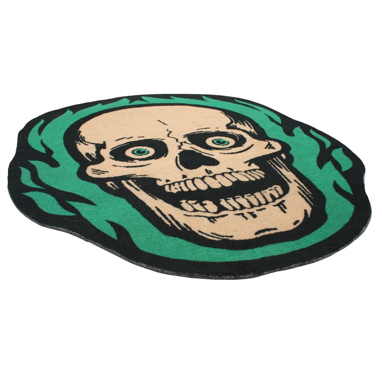 Beistle® Flaming Skull Rug - Screamers Costumes