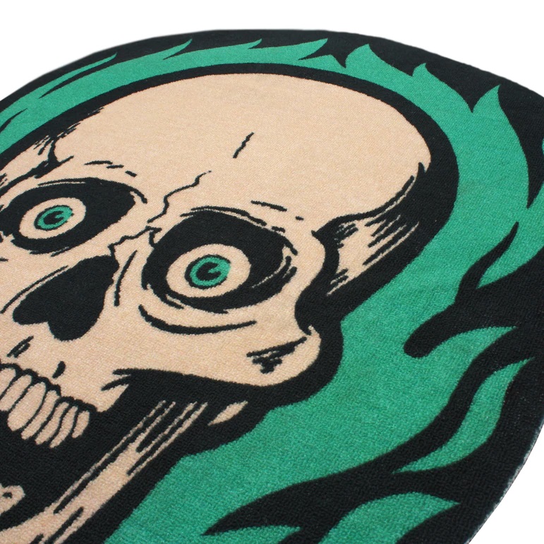 Beistle® Flaming Skull Rug - Screamers Costumes