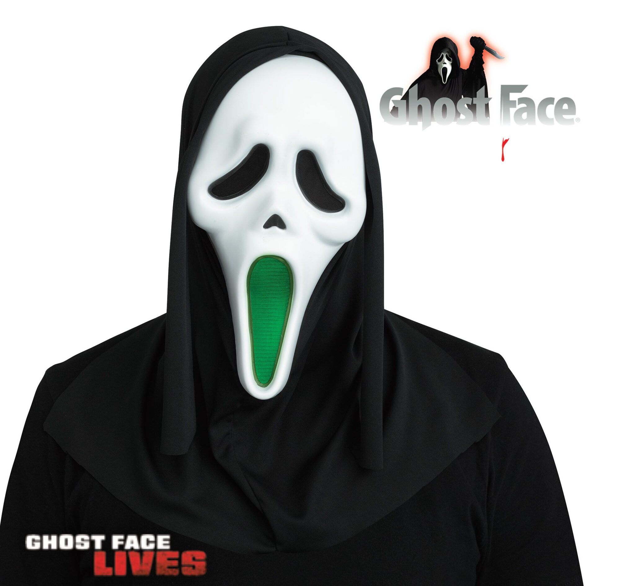 Ghost Face Fade in and Out Mask Scream - Screamers Costumes