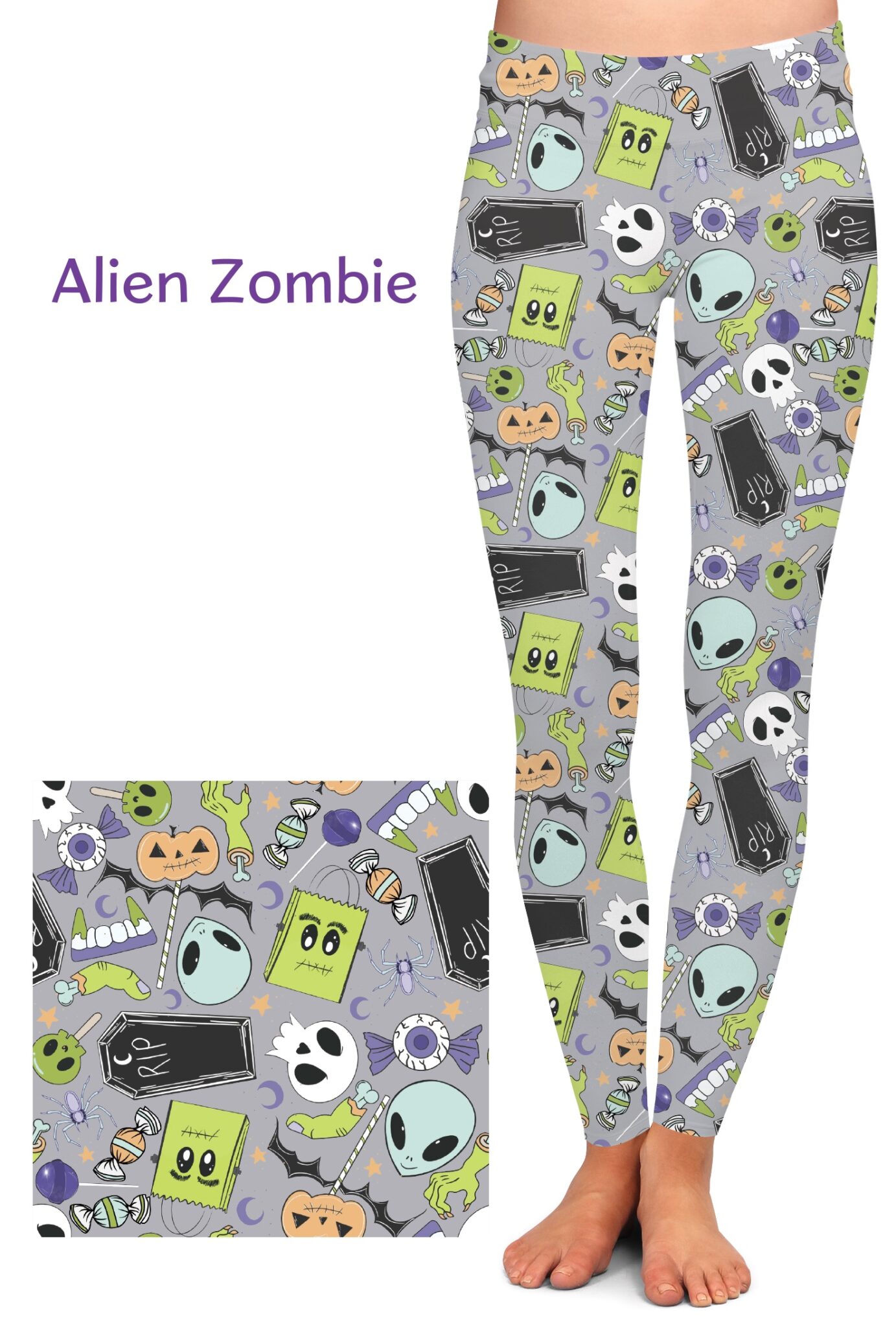 Alien Zombie Leggings - Screamers Costumes