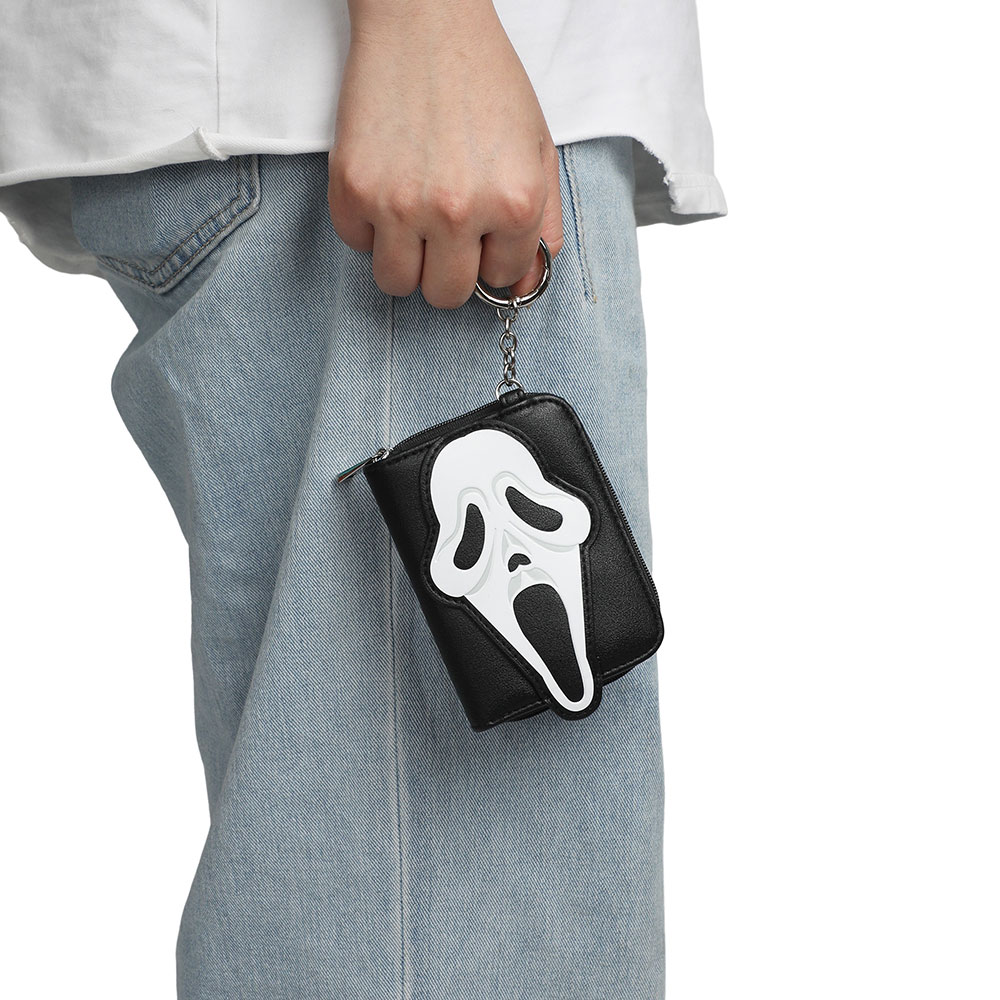 Ghost Face Mini Zip Around Wallet - Screamers Costumes