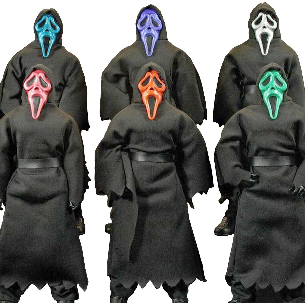 Ghostface Assorted Colors Skull Faces 8-Inch Mego Action Figure ...