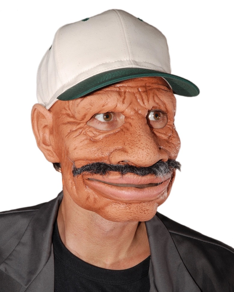 I Got The Blues Adult Latex Mask with Attached Hat - Screamers Costumes