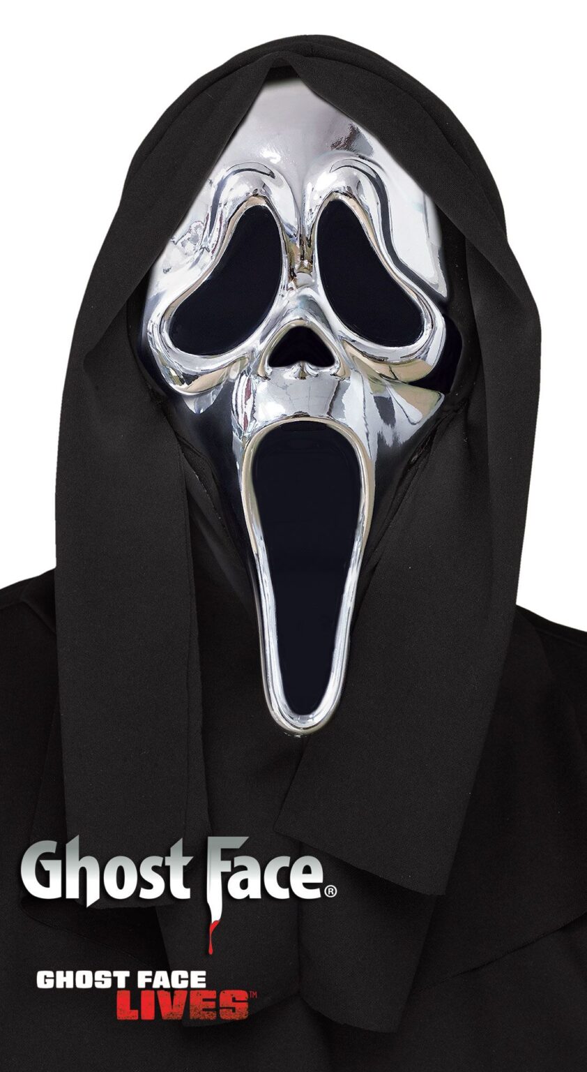 GhostFace Chrome Mask - Screamers Costumes