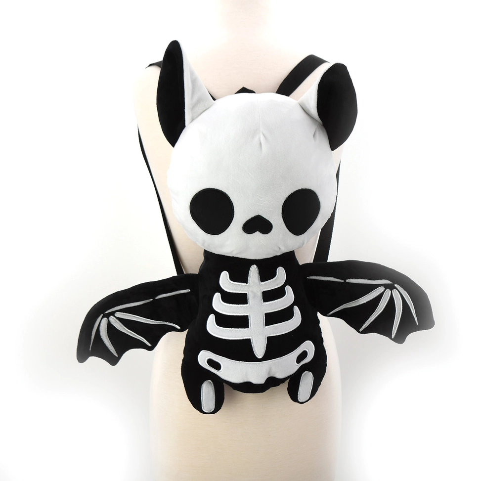 Skeleton Bat Stuffed Backpack - Screamers Costumes